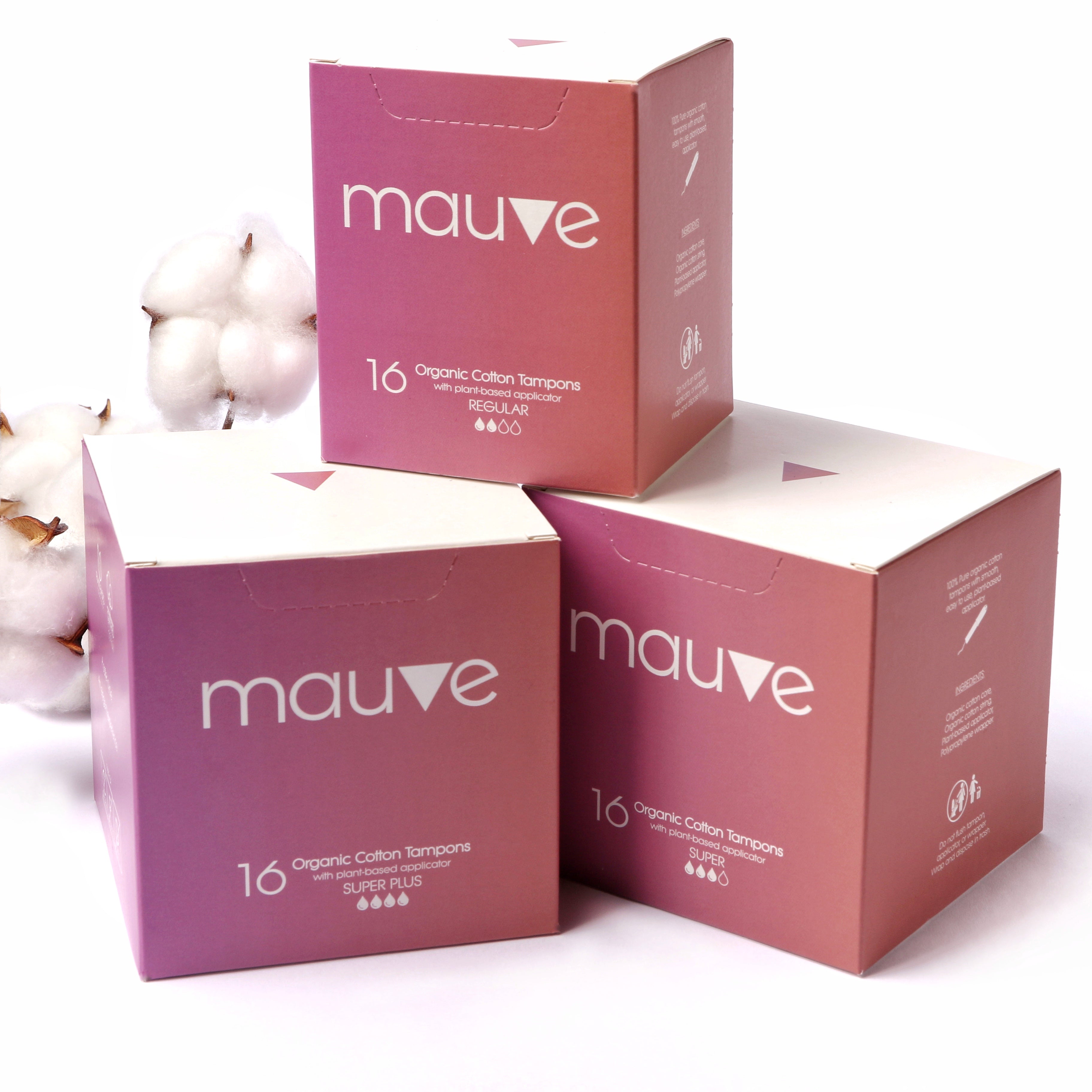 Plant-based Applicator Tampons – Mauve Organic